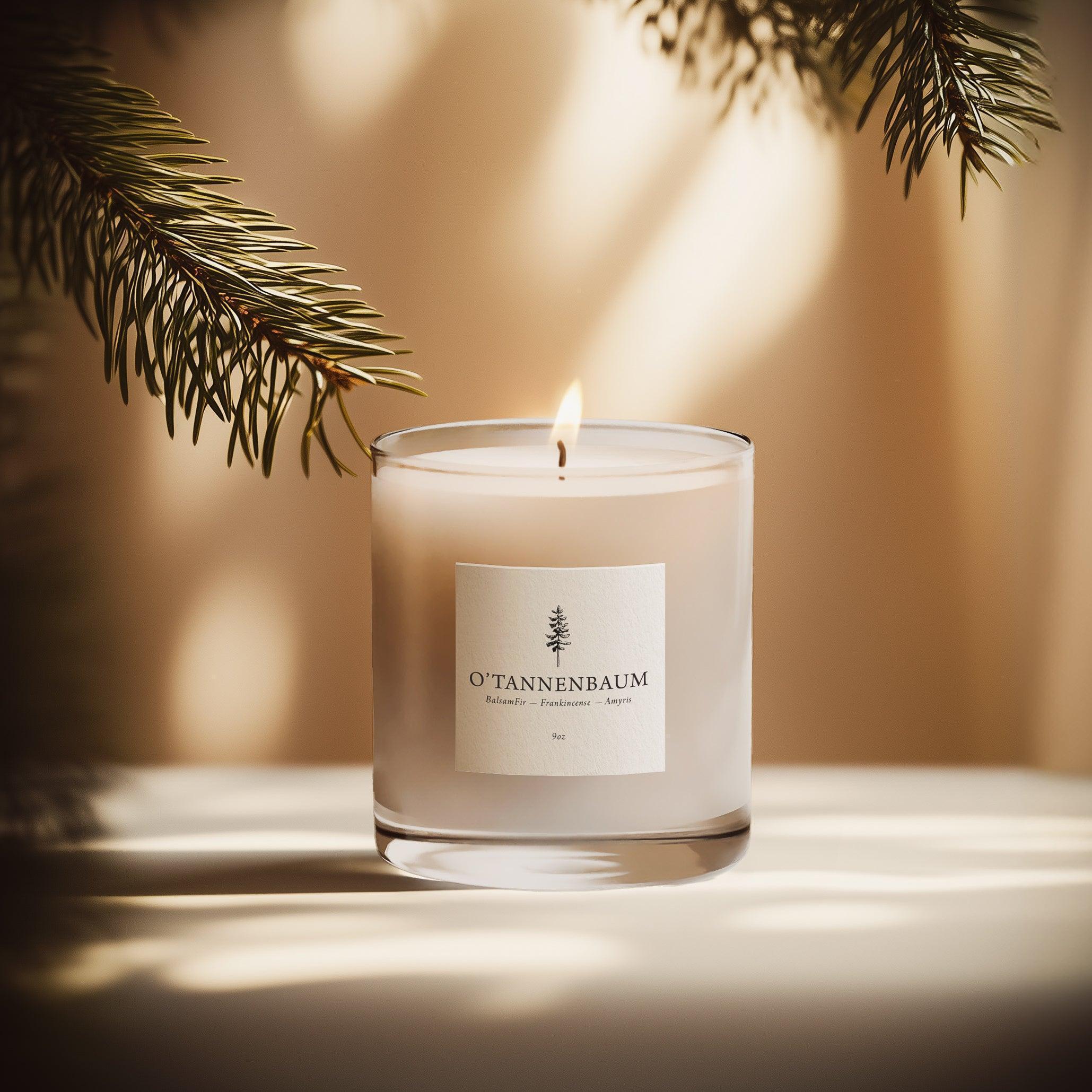 9oz O'Tannenbaum Candle | Balsam Fir - Frankincense - Black Spruce ...